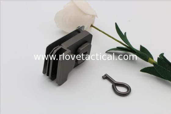 Luggage hardware accessories gunmetal color metal square plug lock for wooden box