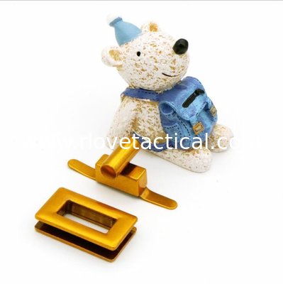 Custom Fashion Zinc Alloy Handbag Hardware Square Metal Bag Twist Turn Lock