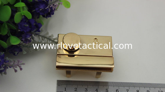 Top quality light gold handbag zinc alloy turn locks and hardware for lady sling leather bag