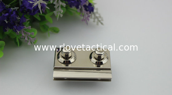 Hot Sale Durable Nickel Color Metal Press Lock Clasp Purse Closure Squeeze Turn Lock