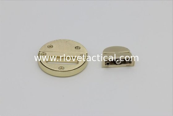 Purse Leather Hardware Accessories Zinc Alloy Round Shape Metal Twist Turn Locks