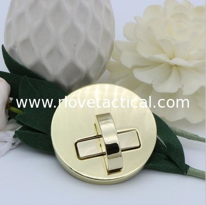 Purse Leather Hardware Accessories Zinc Alloy Round Shape Metal Twist Turn Locks