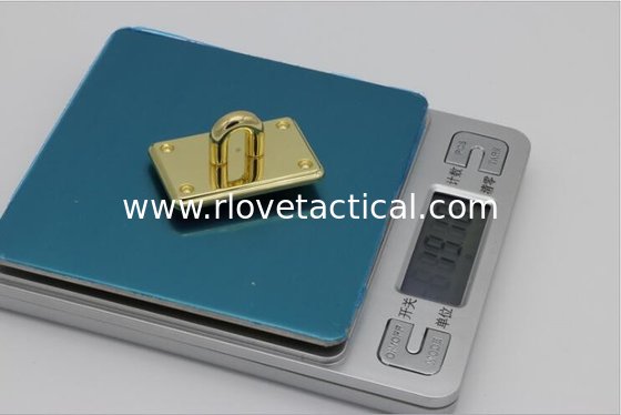 2019 China Handbag Metal Accessories Light Gold Rectangle Clip Turn Lock For Wholesale