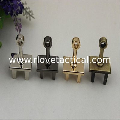 Handbag metal accessories  multi-color rectangle hardware clip lock with hanging plating