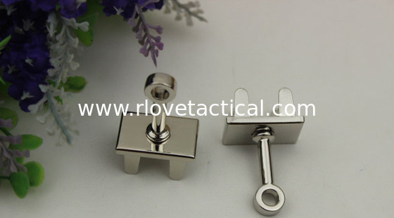 Handbag metal accessories  multi-color rectangle hardware clip lock with hanging plating