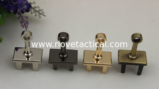 Handbag metal accessories  multi-color rectangle hardware clip lock with hanging plating