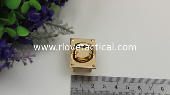 Good quality light gold decoration fitting handbag  lock bottom parts for leather