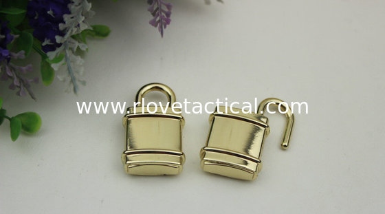 Hot Sale Fake Decorative Gold Metal Handbag Lock Without Keys