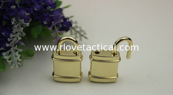 Hot Sale Fake Decorative Gold Metal Handbag Lock Without Keys
