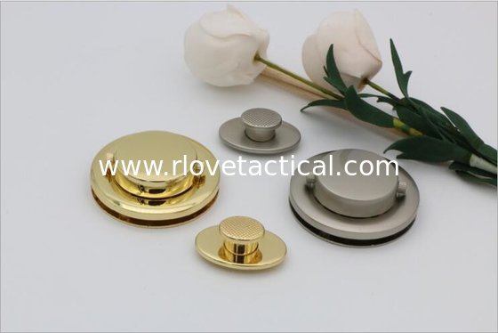Bag making accessories customized zinc alloy handbag push lock for wholesale