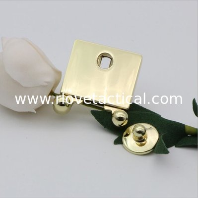 Nickel Free Light Gold Bag Accessories Metal leather bag lock push locks for handbags