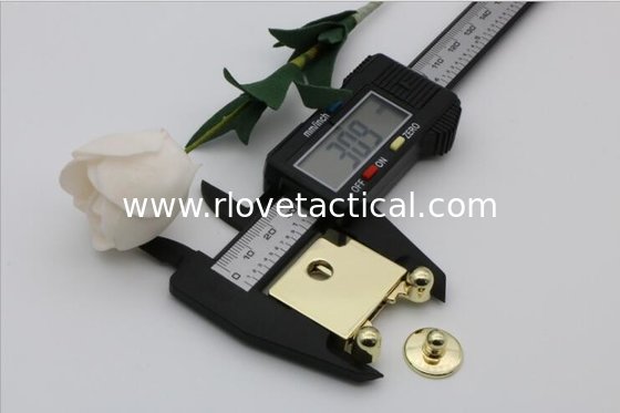 Nickel Free Light Gold Bag Accessories Metal leather bag lock push locks for handbags
