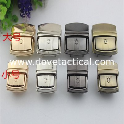 Customized design light gold bag hardware metal briefcase push button locks