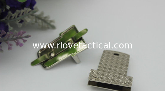 Custom Zinc Alloy Bag Metal Lock Closure Clasp Latch Button Buckle