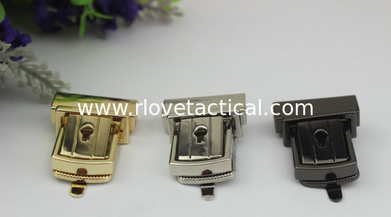Custom Zinc Alloy Bag Metal Lock Closure Clasp Latch Button Buckle