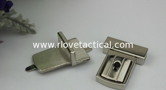 Custom Zinc Alloy Bag Metal Lock Closure Clasp Latch Button Buckle