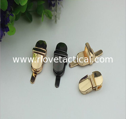 Women Handbag accessories Gunmetal Color Metal Twist Lock Duck Tongue Button Lock