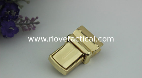 High quality handbag hardware metal zinc alloy press bag push lock