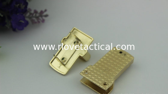 High quality handbag hardware metal zinc alloy press bag push lock