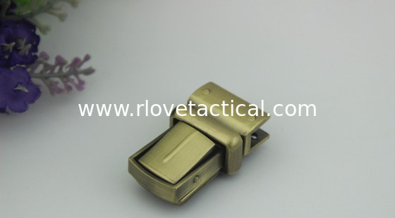 High quality handbag hardware metal zinc alloy press bag push lock