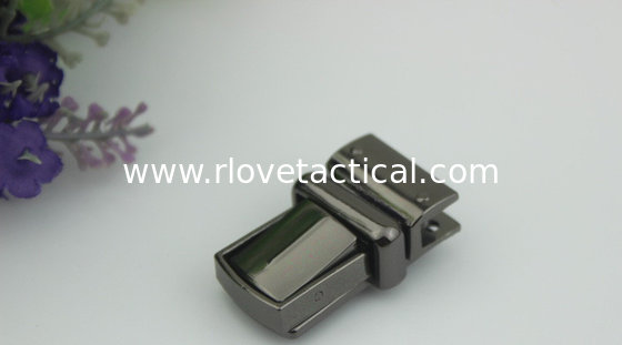 High quality handbag hardware metal zinc alloy press bag push lock