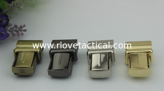 High quality handbag hardware metal zinc alloy press bag push lock