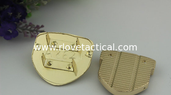 New design two style size gold diamond decoration press push button locks for handbags