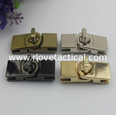 Good price three sets zinc alloy multi-color handbags fittings metal turn lock