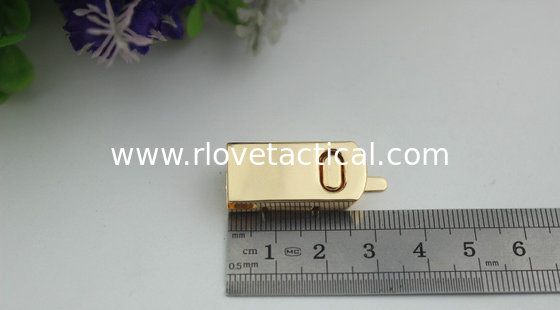 Custom zinc alloy gold metal decorative handbag press lock for purse