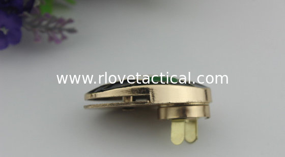 Classical design zinc alloy metal colorful snake head magnetic button bag locks