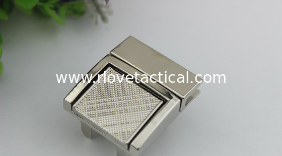 Bag hardware zinc alloy gold metal press locks for laptop bags