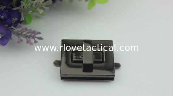 Factory Price Nickle Free Plating Gold Zinc Alloy Rectangle Metal Twist Turn Lock For Handbags