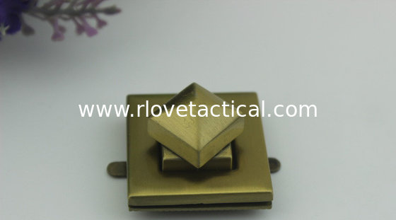 Newest Bag hardware zinc alloy 4 colors square handbag twist locks