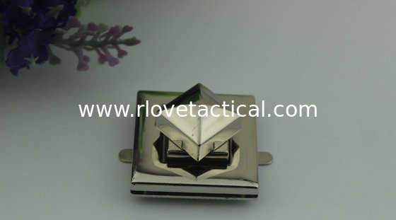Newest Bag hardware zinc alloy 4 colors square handbag twist locks