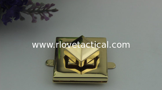 Newest Bag hardware zinc alloy 4 colors square handbag twist locks
