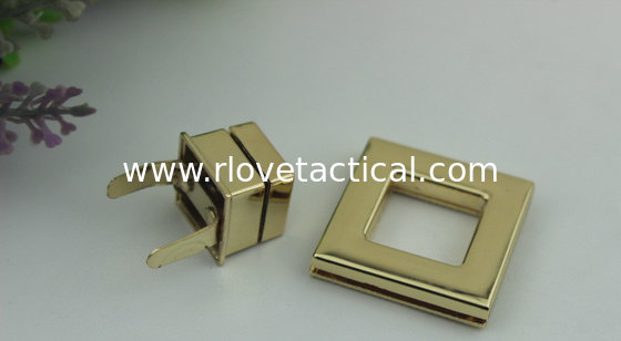 Newest Bag hardware zinc alloy 4 colors square handbag twist locks