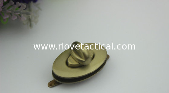 Shiny gold bag hardware fittings fashion zinc alloy twist turn lock for purse