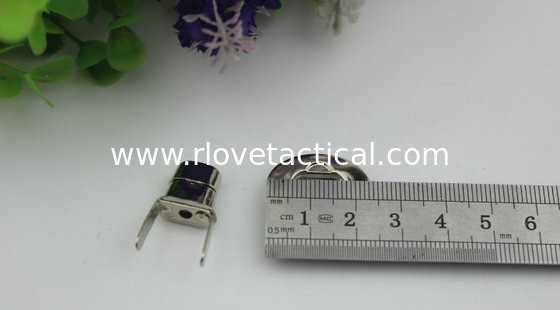 China handbag hardware silver color oval shape small twist turn lock