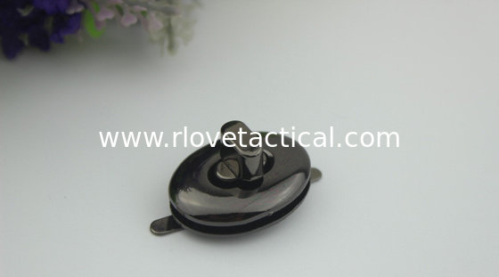 High quality small oval shape metal handbag accessories gold twist turn lock