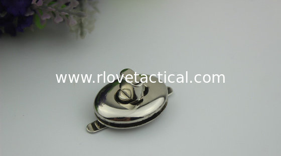 High quality small oval shape metal handbag accessories gold twist turn lock