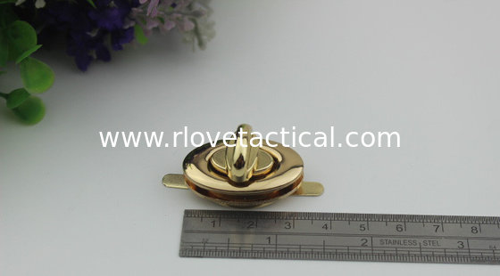 Manufacture zinc Alloy handbag hardware wholesale free sample medium oval turn lock