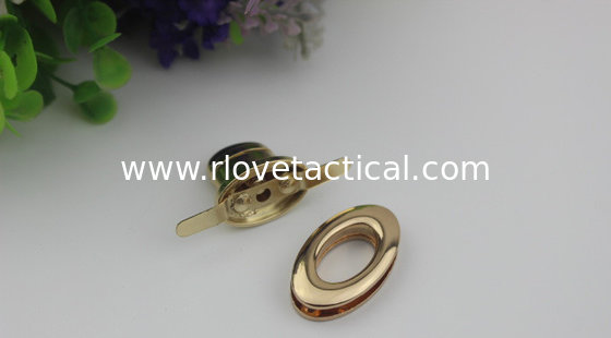 Manufacture zinc Alloy handbag hardware wholesale free sample medium oval turn lock