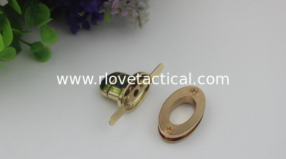Manufacture zinc Alloy handbag hardware wholesale free sample medium oval turn lock