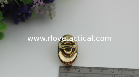Manufacture zinc Alloy handbag hardware wholesale free sample medium oval turn lock