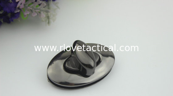 Wholesale Bigger Oval Shape Bag Accessory Hardware Silver Color Twist Turn Lock For Handbag