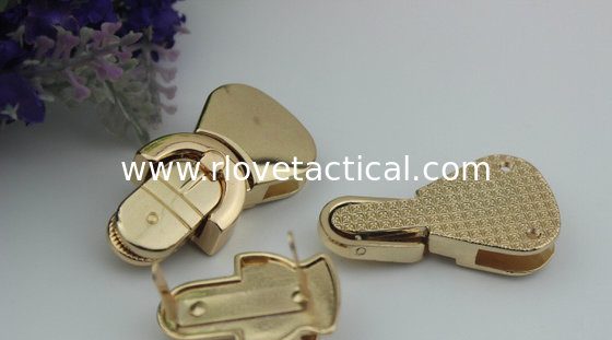 Wholesale Zinc Alloy Gunmetal Color Purse Lock Closure Twist Turn Clutch Locks