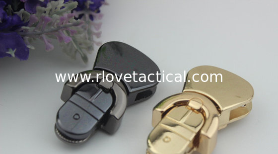 Wholesale Zinc Alloy Gunmetal Color Purse Lock Closure Twist Turn Clutch Locks