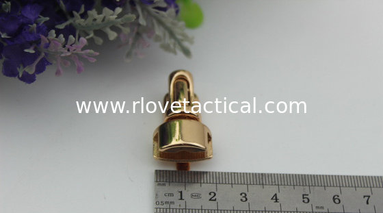 OEM factory nickel free zinc alloy hanging brush anti brass plating metal bag press push button lock