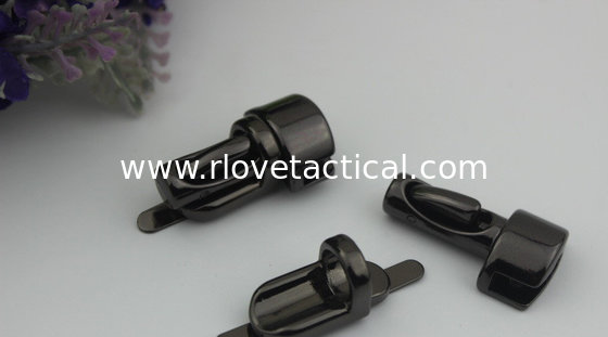 OEM factory nickel free zinc alloy hanging brush anti brass plating metal bag press push button lock