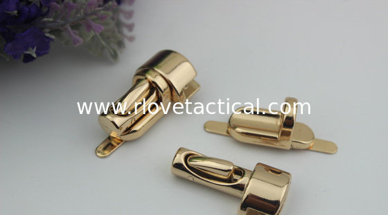 OEM factory nickel free zinc alloy hanging brush anti brass plating metal bag press push button lock